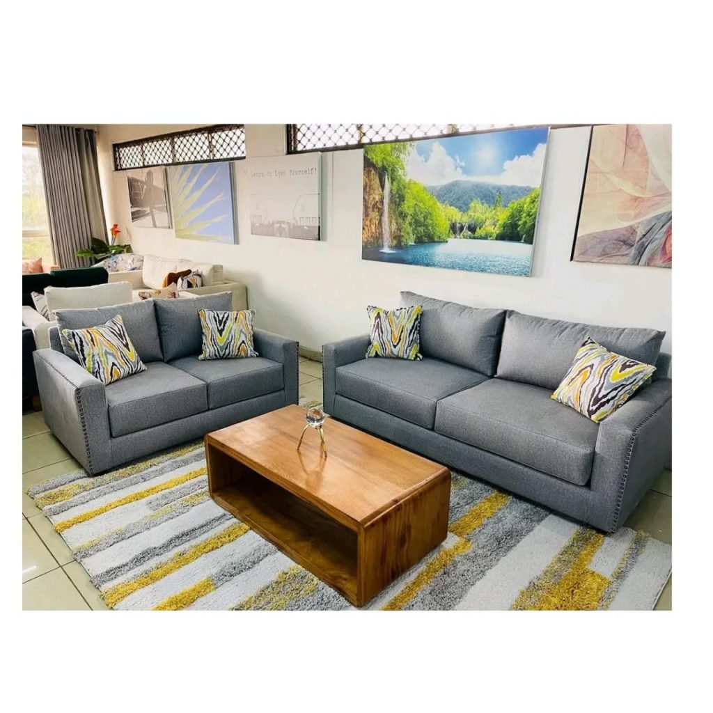 Texas Grey 5 seater sofa set - Liberty Furniture